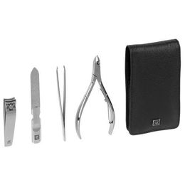 Zwilling Manik&uuml;re Pedik&uuml;re Set 4tlg. mit Nagelknipser, Leder