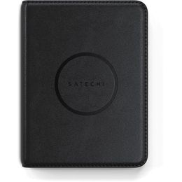 Satechi Vegan-Leather Passport Wallet with Find My Black