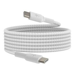 Belkin BOOST CHARGE geflocht.Kab USB-C/USB-C 2m wei&szlig; CAB004bt2MWH
