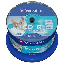 1x50 Verbatim CD-R 80 / 700MB 52x Speed wide printable generic