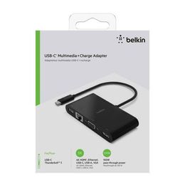 Belkin USB-C auf Gigabit-Ethern. HDMI/VGA/USB-A-Adapter, 100W PD