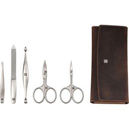 Zwilling Manik&uuml;re Pedik&uuml;re Set 5tlg. mit Nagelschere, Leder