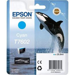 Epson Tintenpatrone cyan T 7602