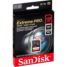 Sandisk Extreme Pro SDXC 128GB UHS-I C10 U3 V30