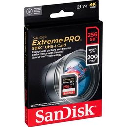 Sandisk Extreme Pro SDXC 256GB UHS-I C10 U3 V30
