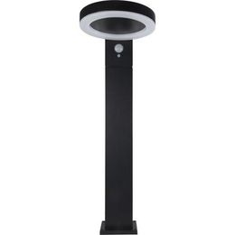 REV LED Solar Stehleuchte Round schwarz