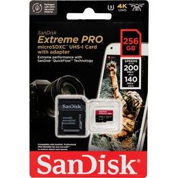 Sandisk microSDXC 256GB Extreme Pro A2 C10 V30 UHS-I U3