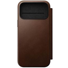 Nomad Modern Leather Folio iPhone 17 Pro Max Brown