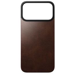 Nomad Magn. Leather Back MagSafe iPhone 17 Pro Max Rustic Brown H