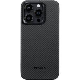 Pitaka MagEZ Case 4 600D for iPhone 15 Pro Black/Grey Twill