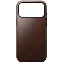 Nomad Modern Leather Case iPhone 17 Pro Max Rustic Brown Horween