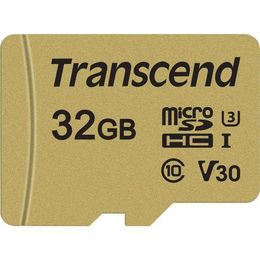 Transcend microSDHC 500S 32GB Class 10 UHS-I U3 V30 + Adapter