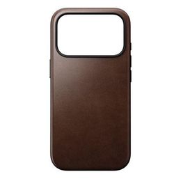 Nomad Modern Leather Case iPhone 17 Pro Rustic Brown Horween