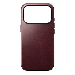 Nomad Modern Leather Case iPhone 17 Pro Burgundy Horween