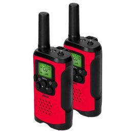 Alecto Walkie Talkie 2er Set f&uuml;r Kinder, 7 km Reichw., rot/schw.