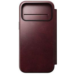 Nomad Modern Leather Folio iPhone 17 Pro Max Burgundy H.