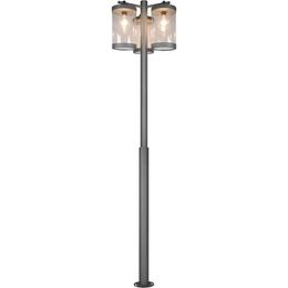 Trio LEUCHTEN Außen-Stehlampe »SAMBESI, Große Garten Stehleuchte Höhe 240cm, IP44 Dämmerungssensor« E27 1 Stk. warmweiß - kaltweiß Outdoor...