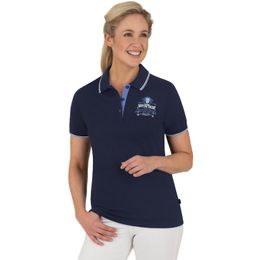 TRIGEMA Poloshirt »Poloshirt mit maritimem Druckmotiv« 1 Stk. tlg. navy M M Piqué Qualität