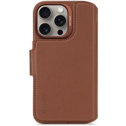 Decoded Leather Detachable Wallet iPhone 16 Pro Tan