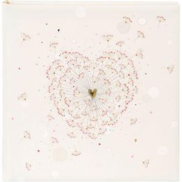 Goldbuch Golden Heart 30x31 60 wei&szlig;e Seiten Hochzeit 08062