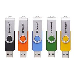 Intenso Office Line 5x 64GB USB Stick 3.2 Multipack x5 bunt