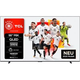 TCL QLED-Fernseher »98P81K« 248 cm/98 ′′ Smart-TV 144Hz, Multi-HDR, Dolby Vision, Game Master, Smart TV, Apple TV, ONKYO schwarz Smart TV: Google...