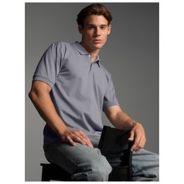 TRIGEMA Poloshirt »Poloshirt DELUXE Piqué« 1 Stk. tlg. cool-grey S S DELUXE-Piqué-Qualität
