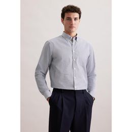 Seidensticker Businesshemd &raquo;Regular&laquo; Regular 1/1 Button-Down-Kragen Streifen dunkelblau S38 - normale &Auml;rmell&auml;ngen normale &Auml;rmell&auml;ngen S38 Passform:...