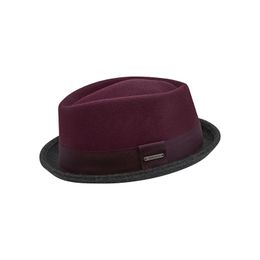 Chillouts Filzhut »Neal Hat« Herrenhut mit Stoffband bordeaux grey