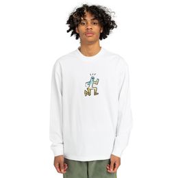 Element Langarmshirt &raquo;Nature Calls&laquo; Optic White M M Umweltfreundliches Material: Jersey-Stoff...