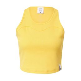 adidas Sportswear Sporttop 'Lounge Rib' Damen Gr&ouml;&szlig;e M gelb