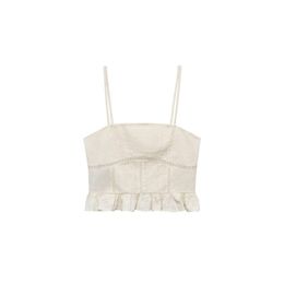 Mango Top 'Perla' female White size S