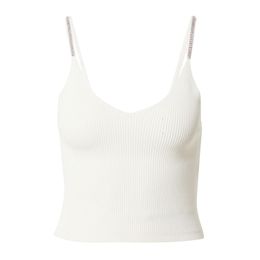 VIERVIER Top 'Eva' Damen Gr&ouml;&szlig;e M silber / offwhite
