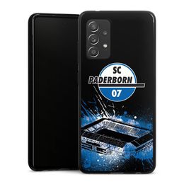 DeinDesign Galaxy A52s 5G Handy Silikon H&uuml;lle Case schwarz Handyh&uuml;lle Stadium Sc Paderborn 07 Official Licensed Product