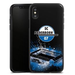DeinDesign iPhone X Handy Silikon H&uuml;lle Case schwarz Handyh&uuml;lle Official Licensed Product Stadium Sc Paderborn 07