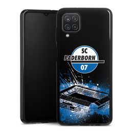 DeinDesign Galaxy A12 Handy Silikon H&uuml;lle Case schwarz Handyh&uuml;lle Sc Paderborn 07 Stadium Official Licensed Product