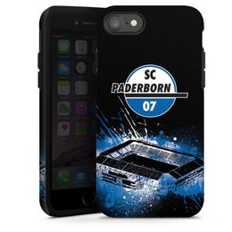 DeinDesign iPhone SE (2022) Handy Panzer Handyh&uuml;lle robuste Outdoor H&uuml;lle Schutzh&uuml;lle matt Official Licensed Product Stadium Sc Paderborn 07 Tough Case