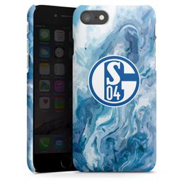 DeinDesign iPhone SE (2020) Handy Premium Case Smartphone Handyh&uuml;lle Schutzh&uuml;lle matt Fc Schalke 04 Logo Merchandise Premium Case