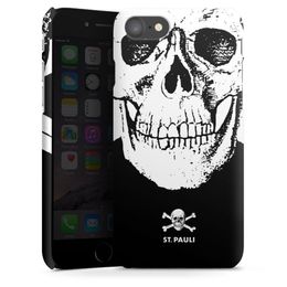 DeinDesign iPhone SE (2020) Handy Premium Case Smartphone Handyh&uuml;lle Schutzh&uuml;lle matt Totenkopf Official Licensed Product Fc St. Pauli Premium Case