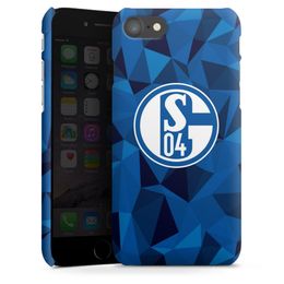 DeinDesign iPhone SE (2020) Handy Premium Case Smartphone Handyh&uuml;lle Schutzh&uuml;lle matt Fc Schalke 04 Muster Camouflage Premium Case