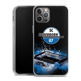 DeinDesign iPhone 12 Pro Max Handy Silikon H&uuml;lle Case transparent Handyh&uuml;lle Official Licensed Product Stadium Sc Paderborn 07 Silikon Case