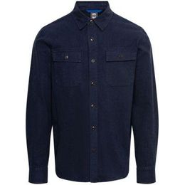 Narsaq Igaliku Moleskin Shirt Men dress blue - Gr&ouml;&szlig;e M NQ252207