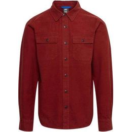 Narsaq Igaliku Moleskin Shirt Men dark brick - Gr&ouml;&szlig;e M NQ252207