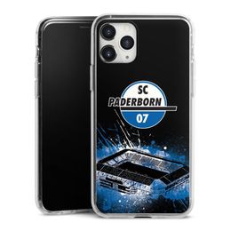 DeinDesign iPhone 11 Pro Max Handy Silikon H&uuml;lle Case transparent Handyh&uuml;lle Sc Paderborn 07 Stadium Official Licensed Product Silikon Case