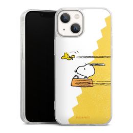 DeinDesign iPhone 13 Mini Handy Slim Case Silikon Handyh&uuml;lle transparent H&uuml;lle extra d&uuml;nn Snoopy Peanuts Children Silikon Slim Case