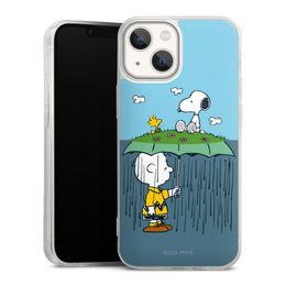 DeinDesign iPhone 13 Mini Handy Slim Case Silikon Handyh&uuml;lle transparent H&uuml;lle extra d&uuml;nn Peanuts Children Snoopy Silikon Slim Case