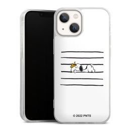 DeinDesign iPhone 13 Mini Handy Slim Case Silikon Handyh&uuml;lle transparent H&uuml;lle extra d&uuml;nn Snoopy Dog Peanuts Silikon Slim Case