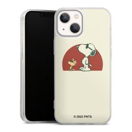 DeinDesign iPhone 13 Mini Handy Slim Case Silikon Handyh&uuml;lle transparent H&uuml;lle extra d&uuml;nn Snoopy Official Licensed Product Kindheit Silikon Slim Case
