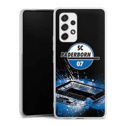 DeinDesign Galaxy A53 5G Handy Silikon H&uuml;lle Case transparent Handyh&uuml;lle Sc Paderborn 07 Stadium Official Licensed Product Silikon Case