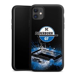 DeinDesign iPhone 11 Handy Premium Silikon H&uuml;lle Handyh&uuml;lle schwarz Case Stadium Sc Paderborn 07 Official Licensed Product Silikon Premium Case